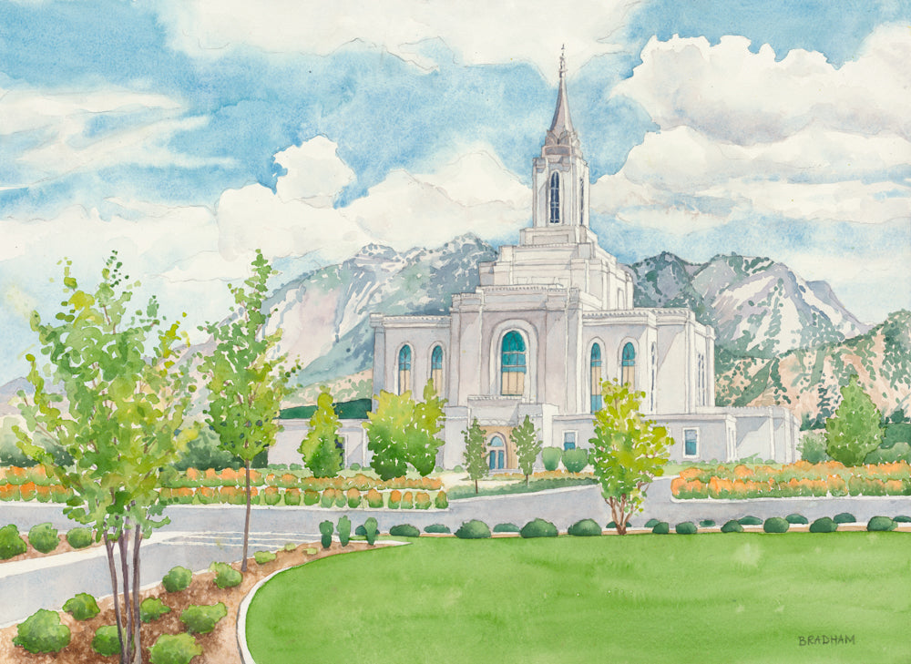 Orem Temple by Anne Bradham | Altus Fine Art