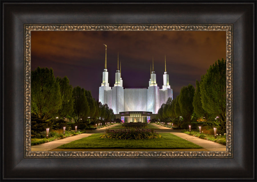 Washington DC Temple - At Night by Kyle Woodbury | Altus Fine Art