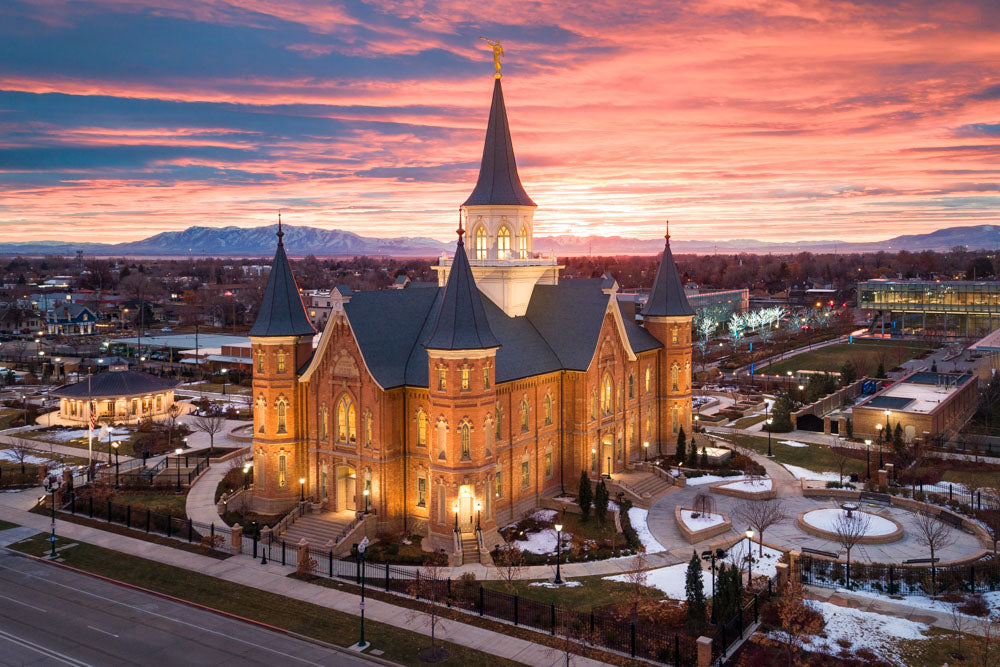 Provo City Center Temple - Winter Valley Sunset by Lance Bertola ...