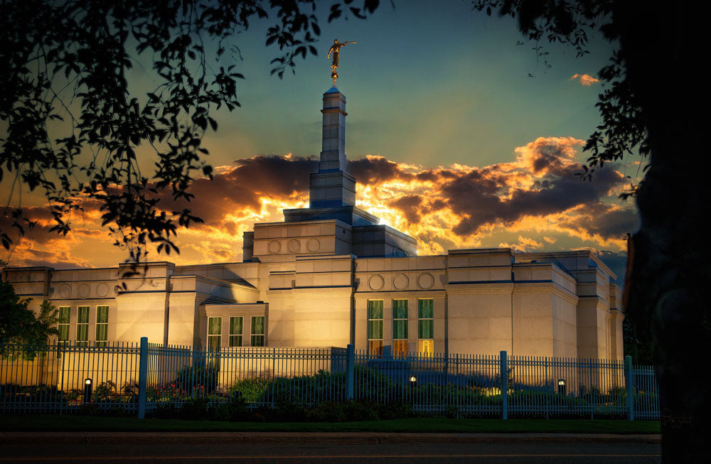 Regina Saskatchewan Temple - Sunburst by Lisa Wickert | Altus Fine Art