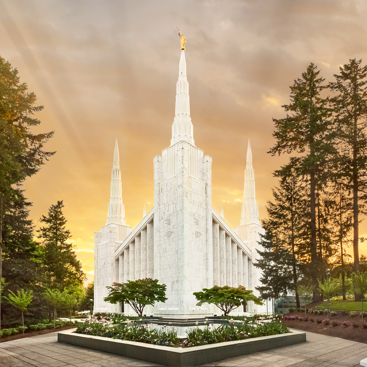 Portland Temple - Evening Glow by Robert A Boyd | Altus Fine Art