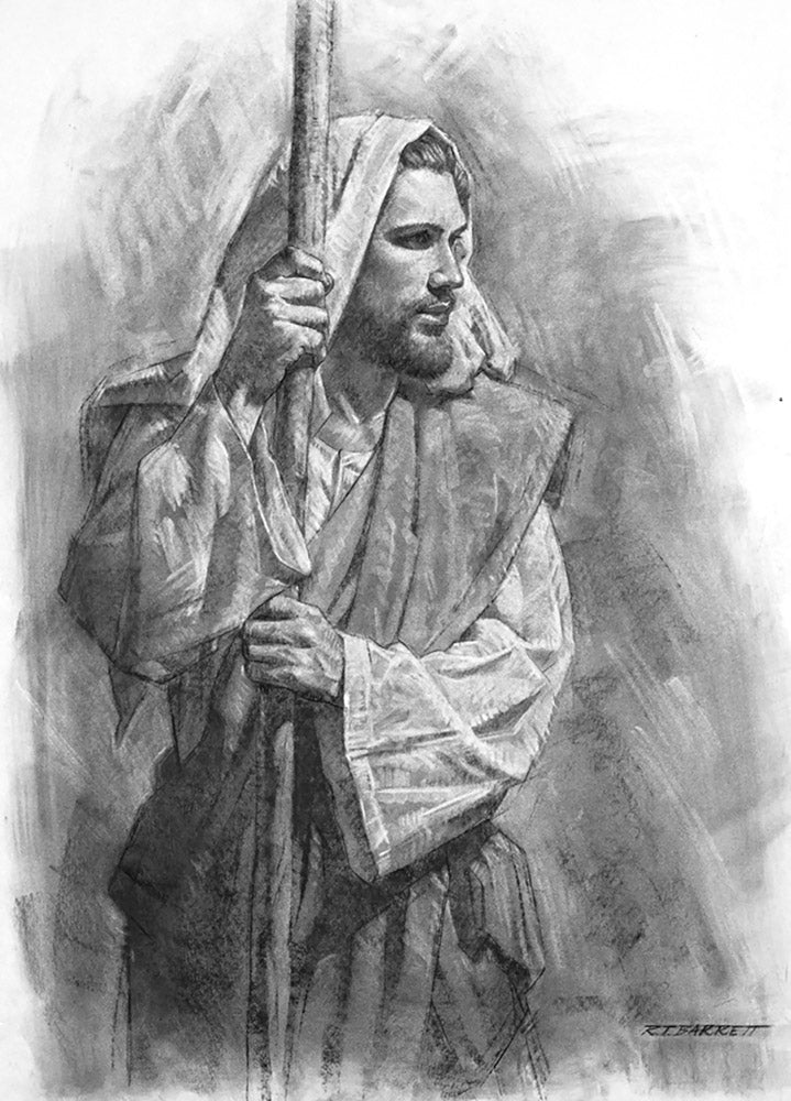 Christ Drawing by Robert T Barrett | Altus Fine Art