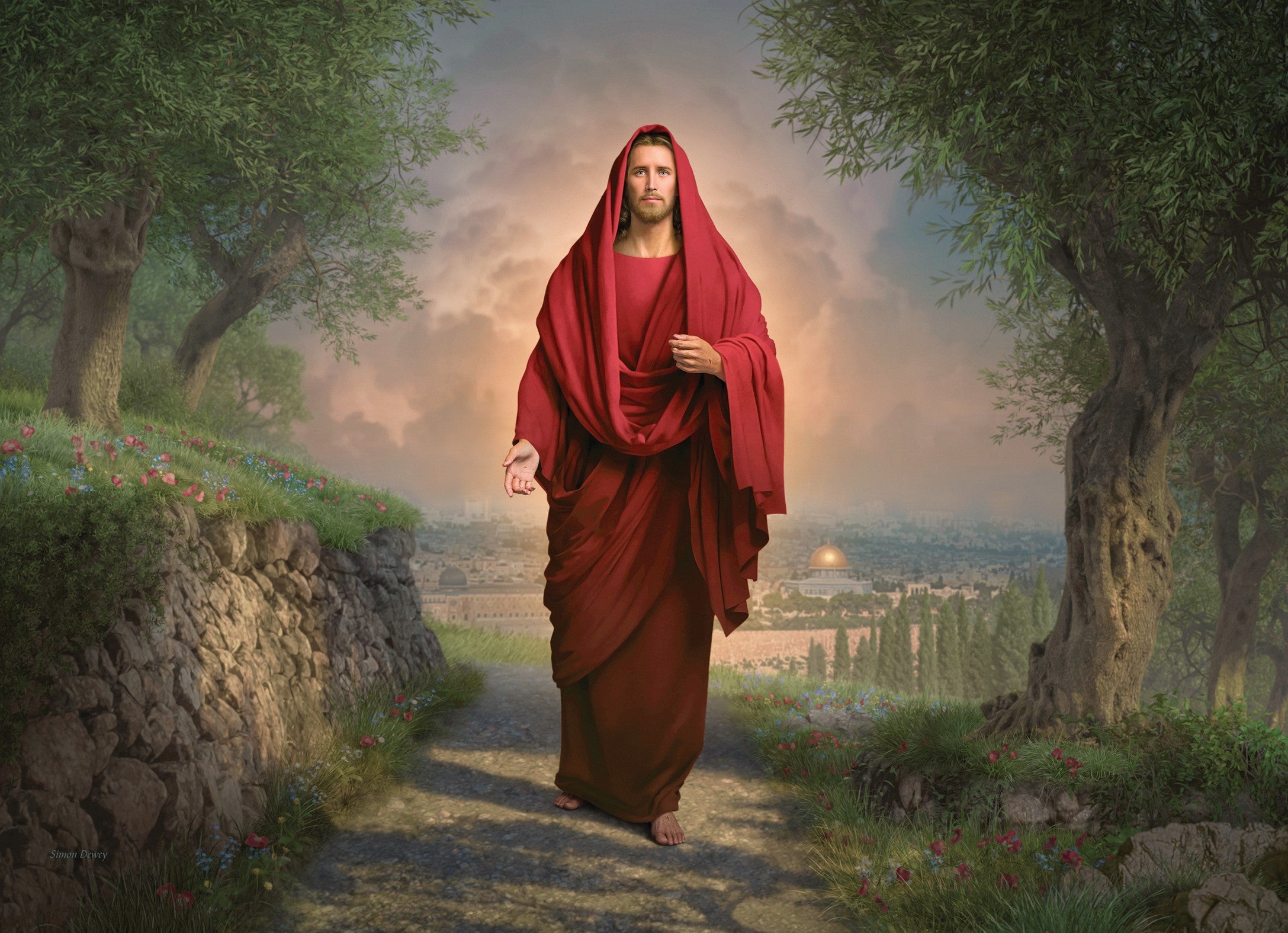 Jesus Christ Lds Art Simon Dewey Nativity Scenes Depicted By LDS