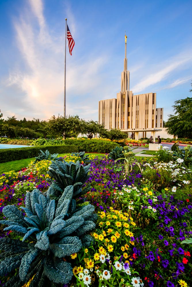 Seattle Temple - Garden View by Scott Jarvie | Altus Fine Art