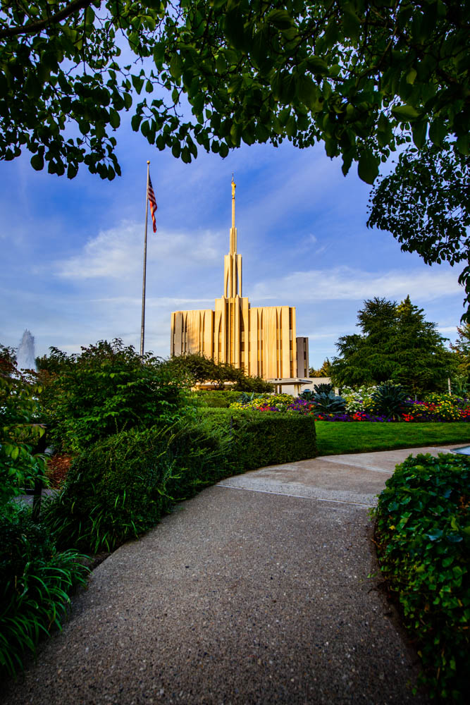 Seattle Temple - Pathway to the Temple by Scott Jarvie | Altus Fine Art